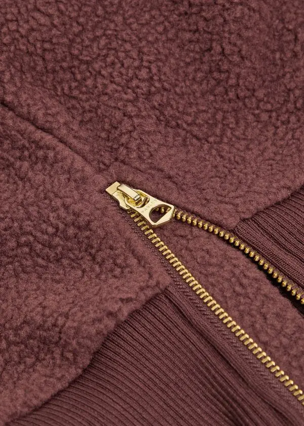 Varley Roselle Half-zip Fleece Sweatshirt - Brown