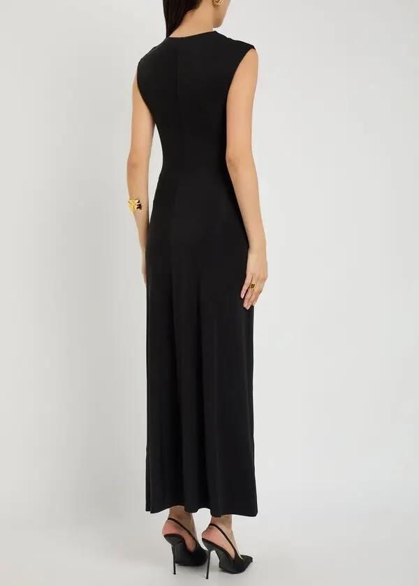 Simkhai Acacia Draped Jersey Maxi Dress