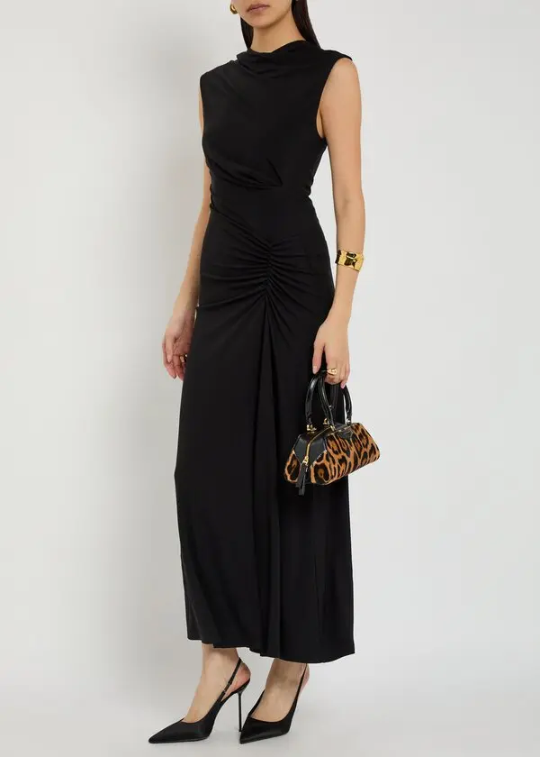 Simkhai Acacia Draped Jersey Maxi Dress