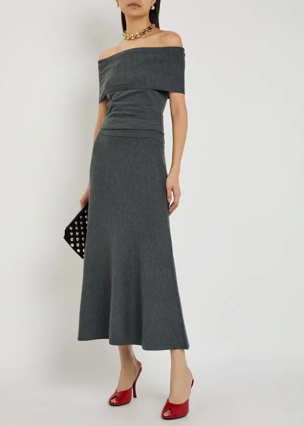 Simkhai Callahan Off-the-shoulder Wool Top