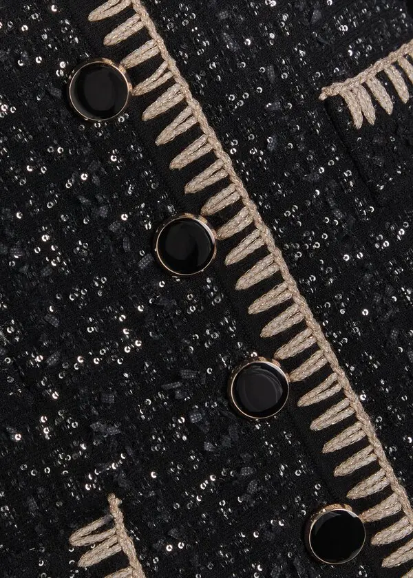 Veronica Beard Sequin-embellished Knit Jacket