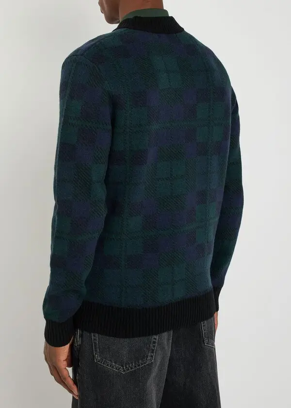 Fred Perry Tartan Wool-blend Jumper