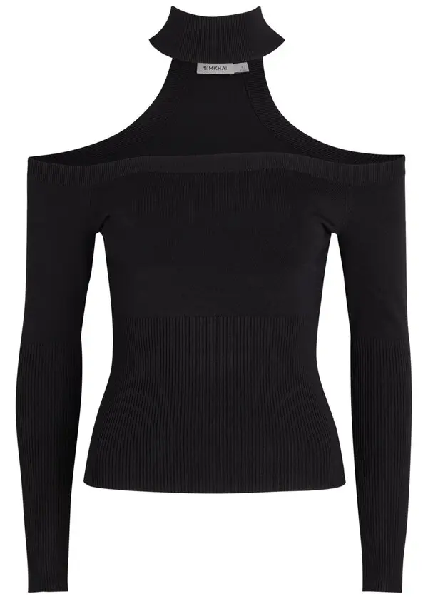 Simkhai Lila Choker-effect Knit Top