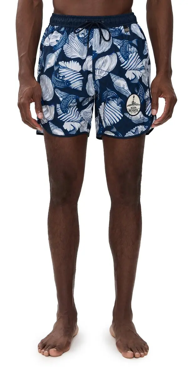 Agua Bendita Liam Seashell Print Trunks - Multicolor