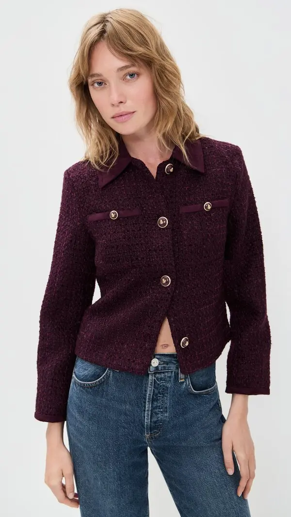 Line & Dot Charli Tweed Jacket