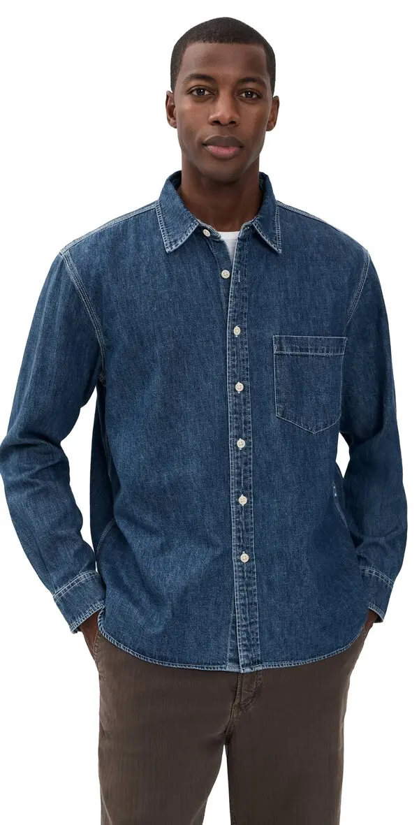 ALEX MILL Easy Shirt In Denim