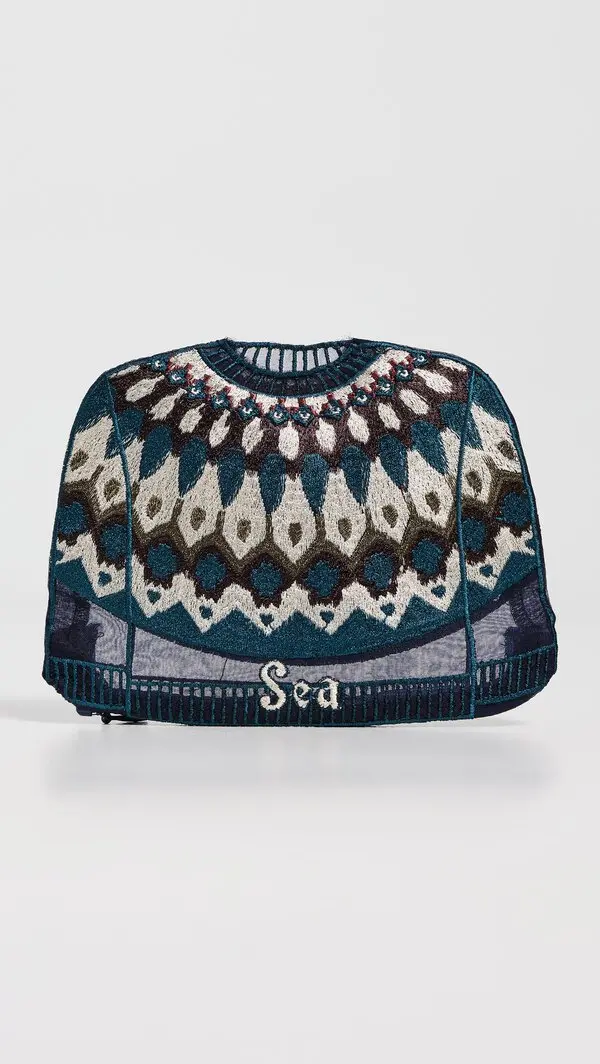 Sea Brigitte Tanaka X Antonia Fair Isle Coin Purse