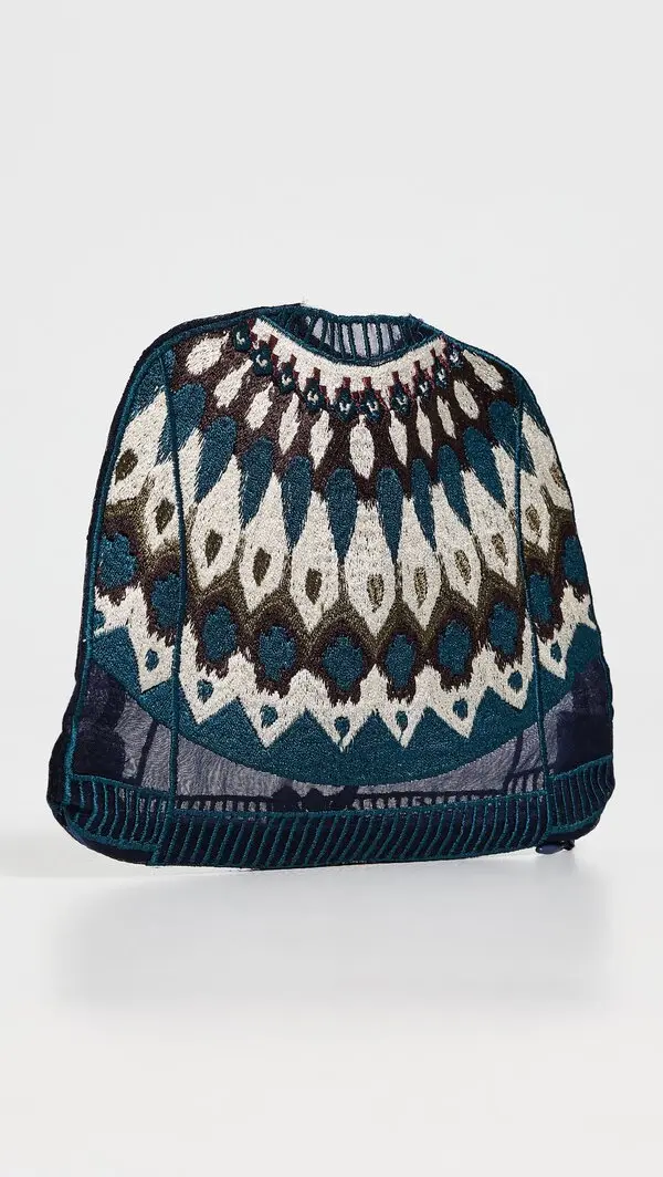 Sea Brigitte Tanaka X Antonia Fair Isle Coin Purse