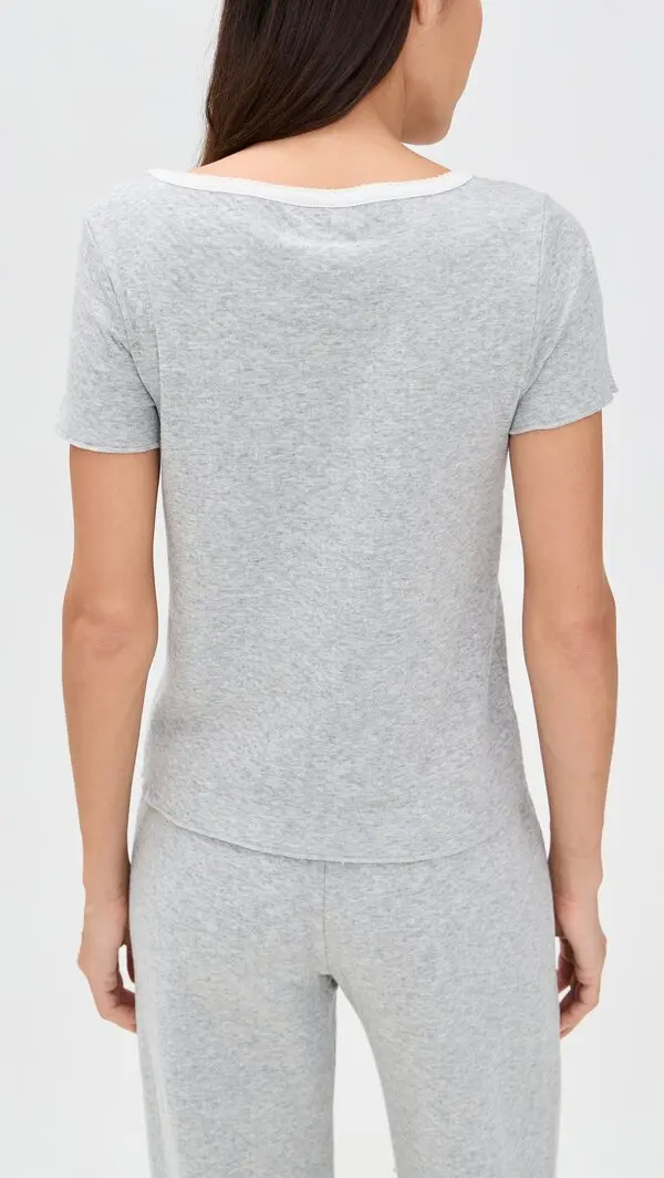 Morgan Lane Baby Jean Tee - Heather Grey