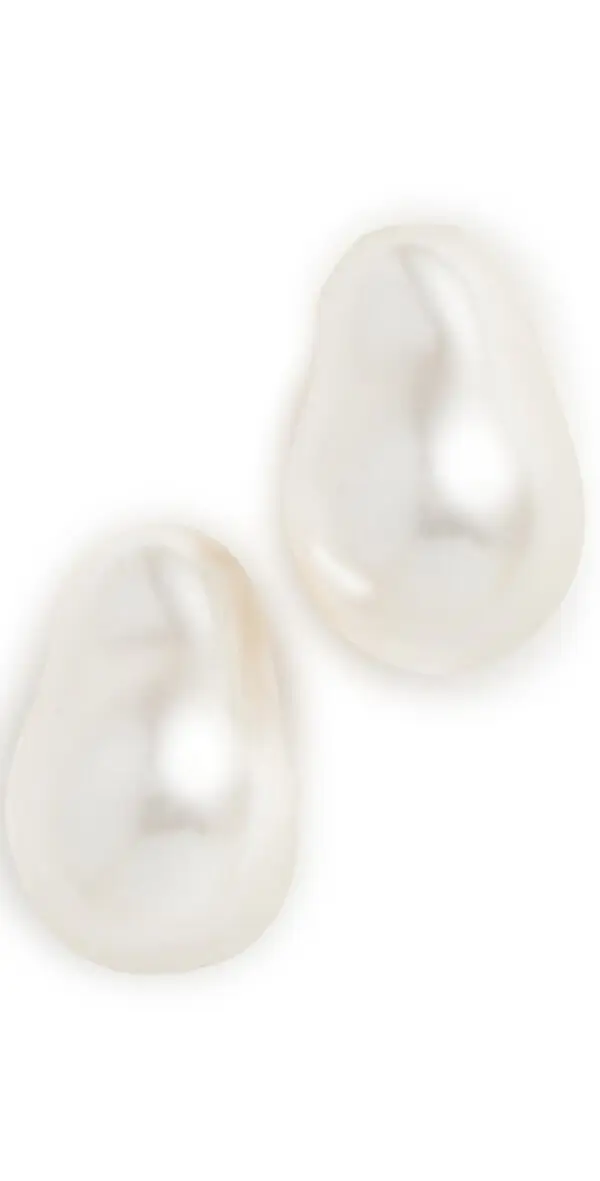 Lele Sadoughi Baroque Pearl Studs - Ivory