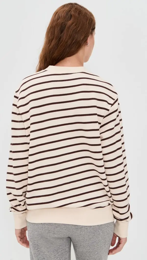 Strut This Striped French Terry Sweatshirt