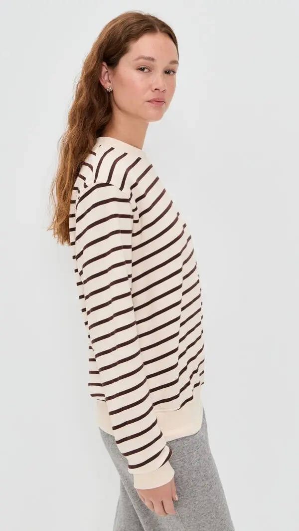 Strut This Striped French Terry Sweatshirt