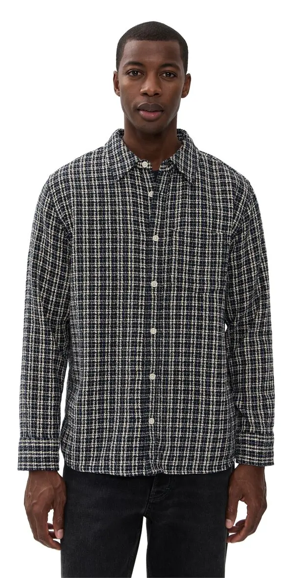 CORRIDOR Reverse Tweed Snow Check Shirt