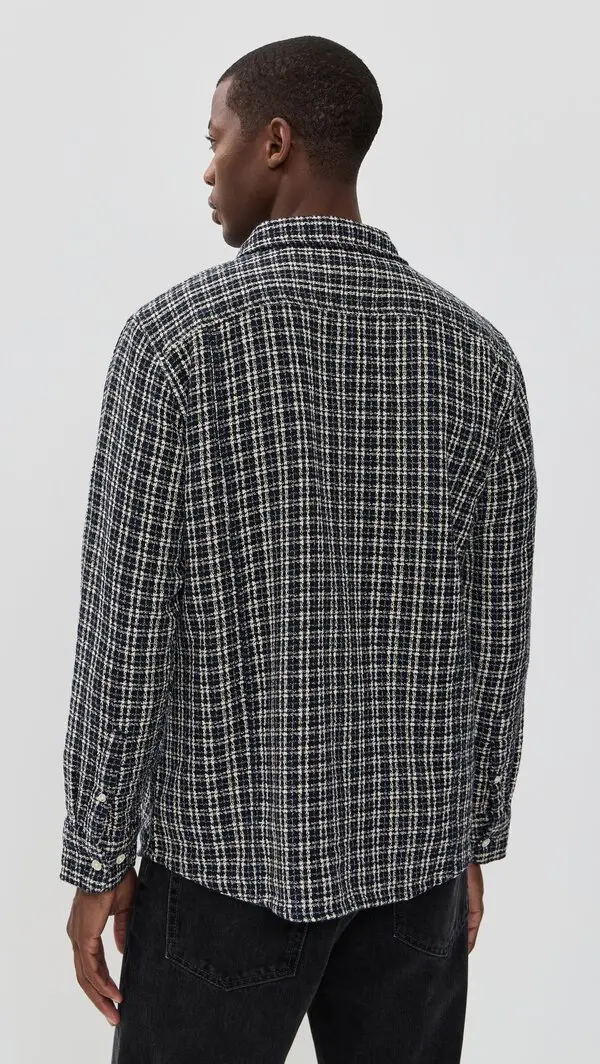 CORRIDOR Reverse Tweed Snow Check Shirt