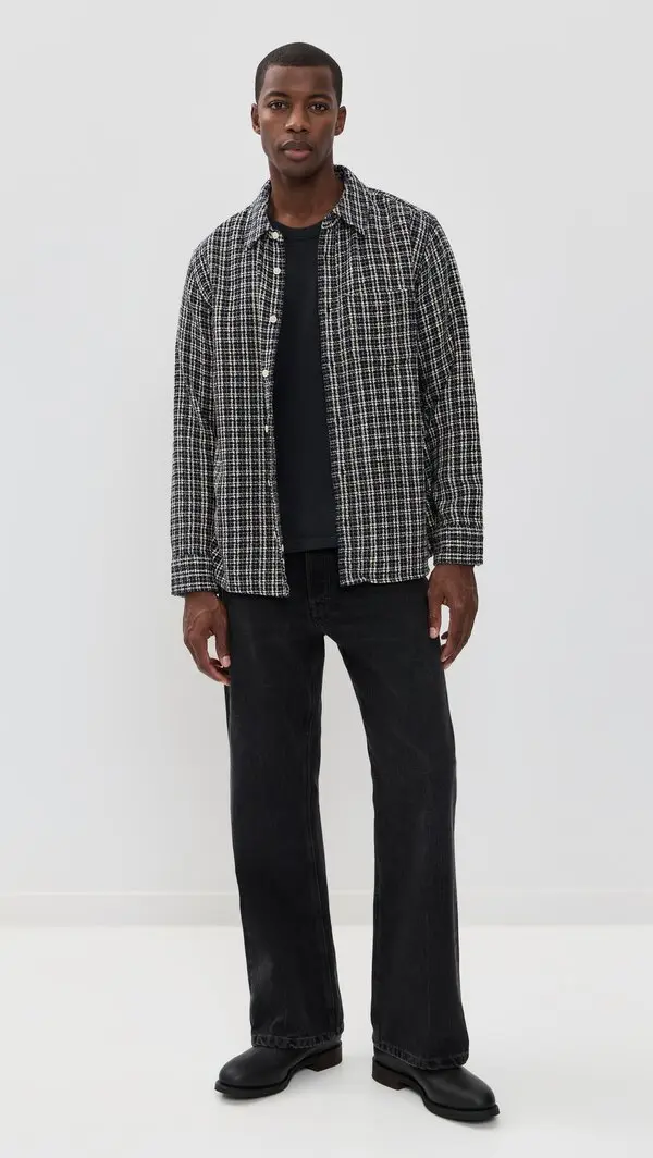 CORRIDOR Reverse Tweed Snow Check Shirt