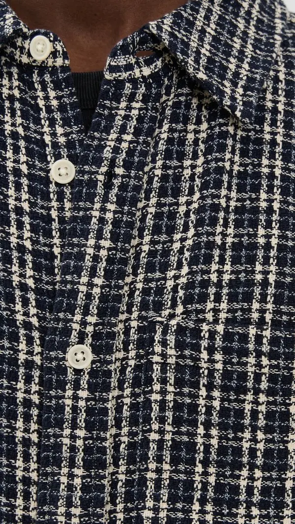 CORRIDOR Reverse Tweed Snow Check Shirt