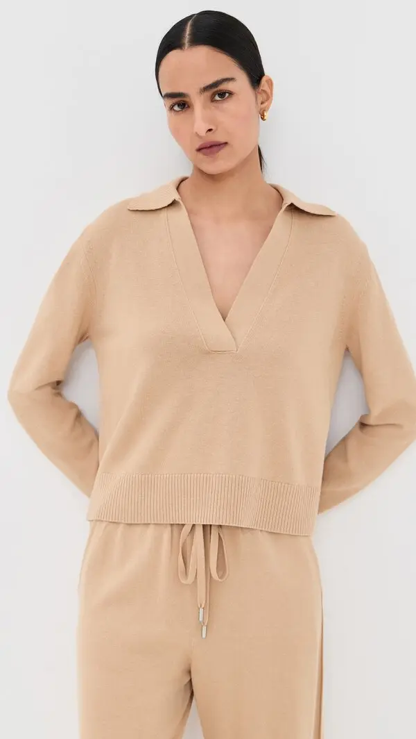 Simkhai Long Sleeve Polo