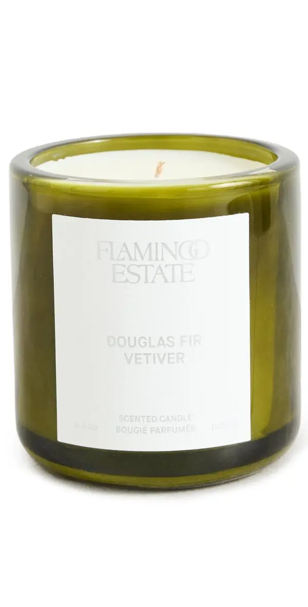 FLAMINGO ESTATE Douglas Fir & Ancient Vetiver Candle - Green