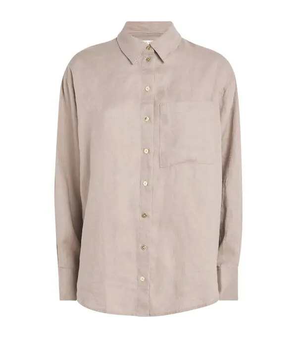 Heidi Klein Linen Zakynthos Beach Shirt - Beige