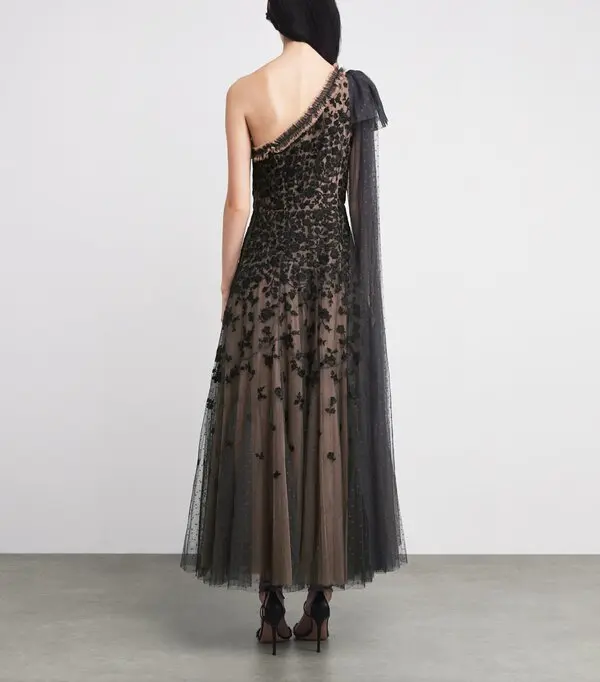 NEEDLE & THREAD Sylvia Rose Maxi Dress - Brown