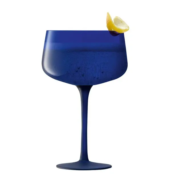 LSA INTERNATIONAL Set Of 2 Arc Contrast Cocktail Glasses