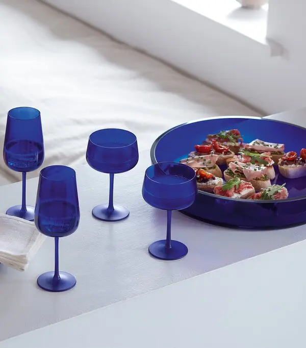 LSA INTERNATIONAL Set Of 2 Arc Contrast Cocktail Glasses