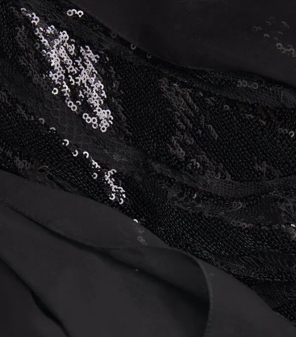 Zuhair Murad Sequined Cape Gown