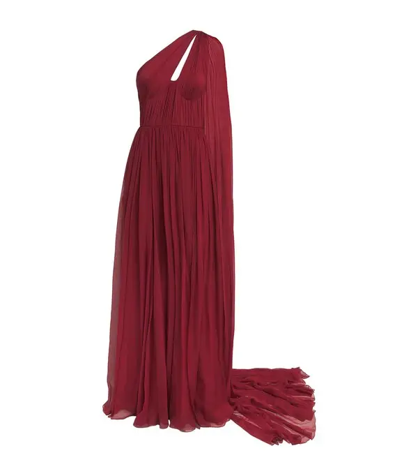 Zuhair Murad Silk Ruched Gown