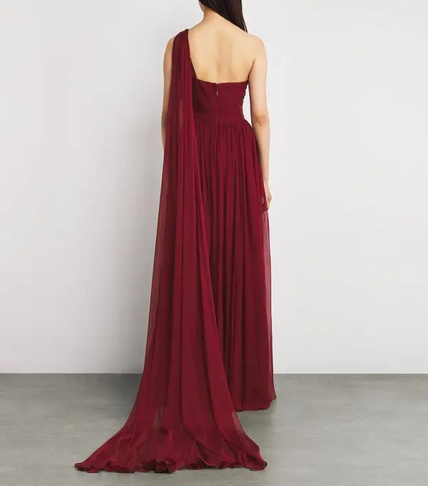 Zuhair Murad Silk Ruched Gown