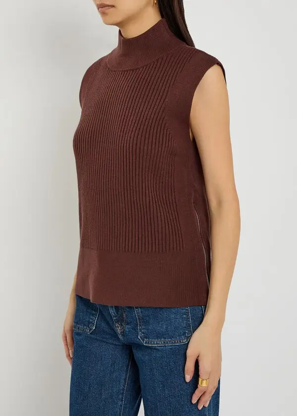 Varley Lois Ribbed Knit Top