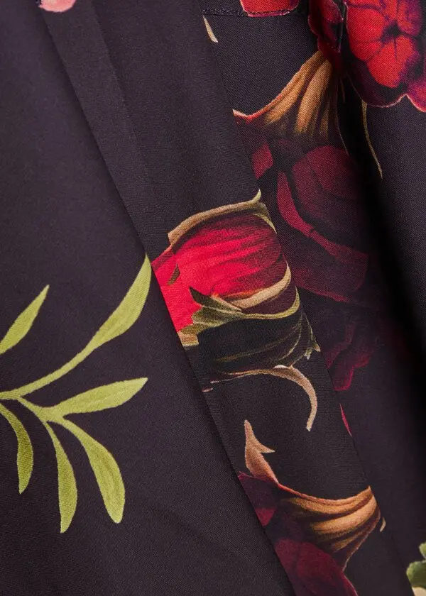 Alice + Olivia Floral-print Satin Shirt