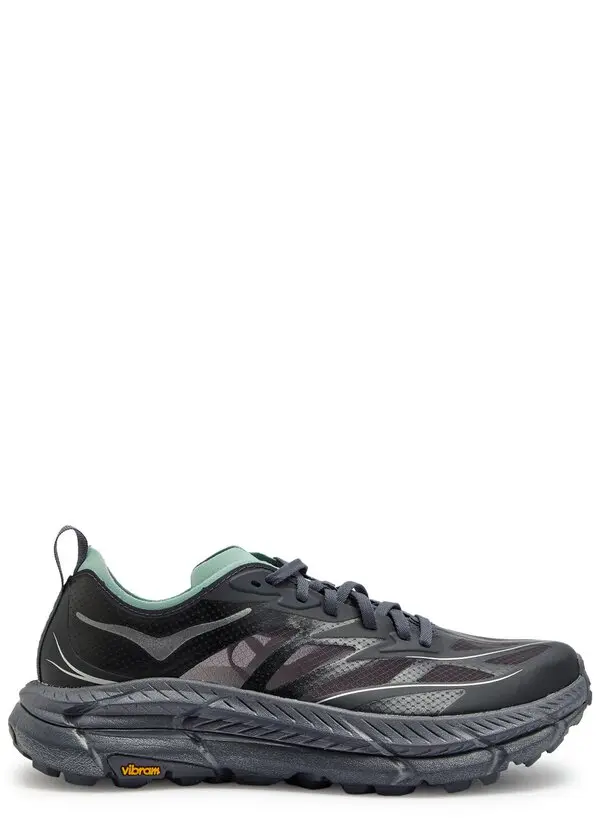 HOKA® Mafate Speed 4 Lite Mesh Sneakers - Black Grey