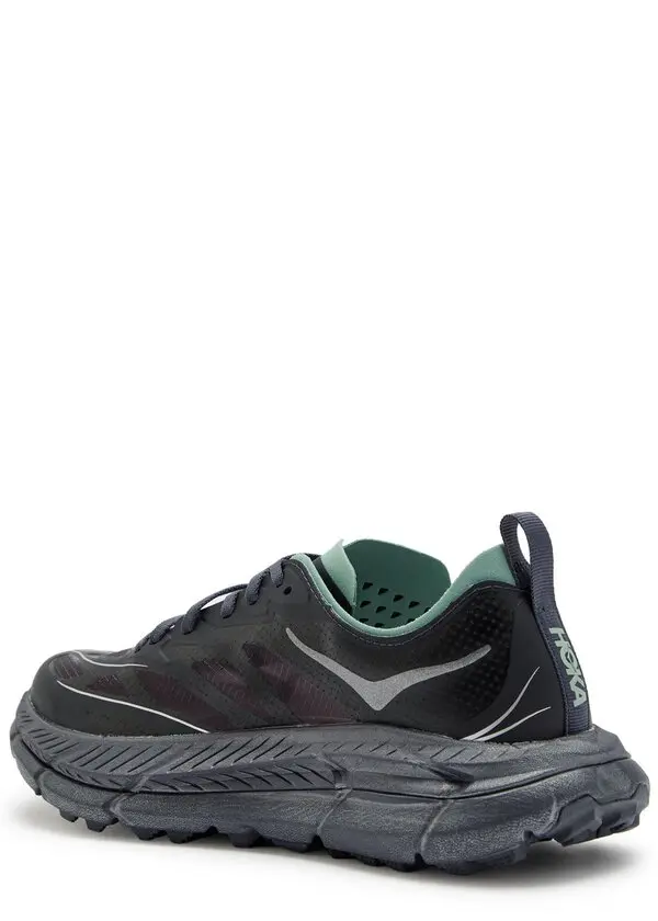 HOKA® Mafate Speed 4 Lite Mesh Sneakers - Black Grey