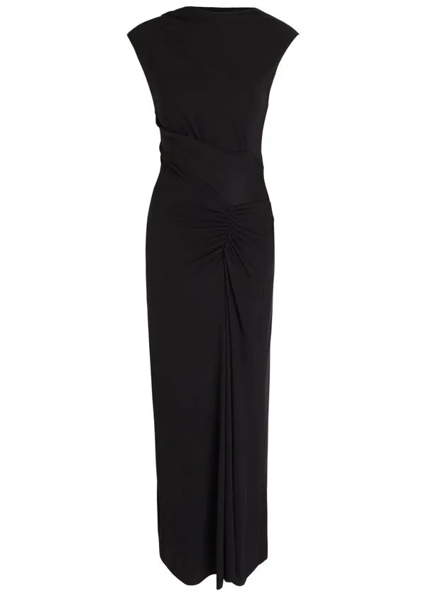 knee length dresses for ladies Simkhai Women's Acacia Midi-Dress - Black
