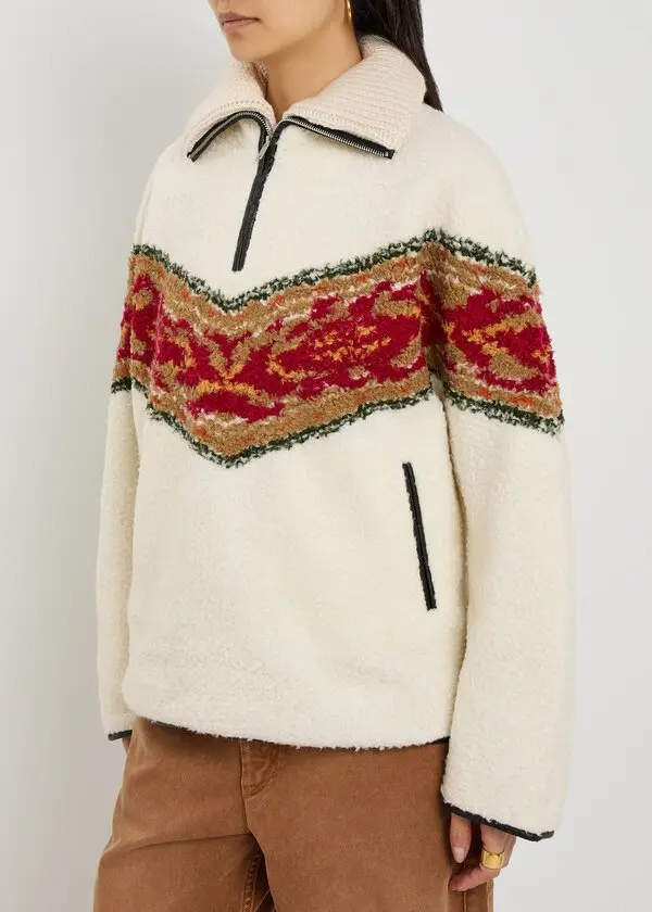 Isabel Marant Étoile Marner Jacquard Bouclé Sweatshirt