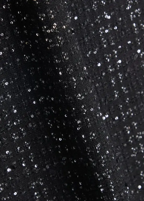 Veronica Beard Sequin-embellished Knit Midi Skirt