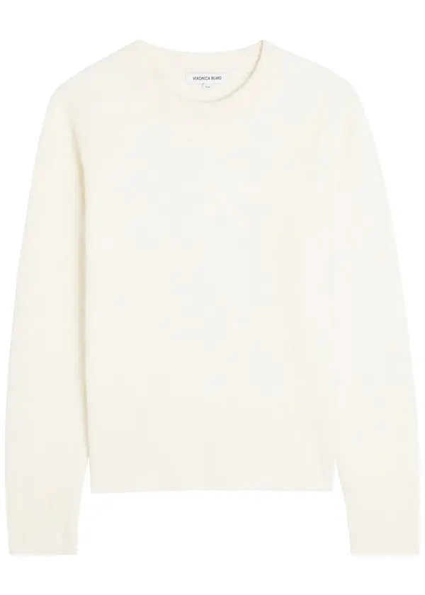 Veronica Beard Pippen Brushed Cashmere Jumper - Ivory