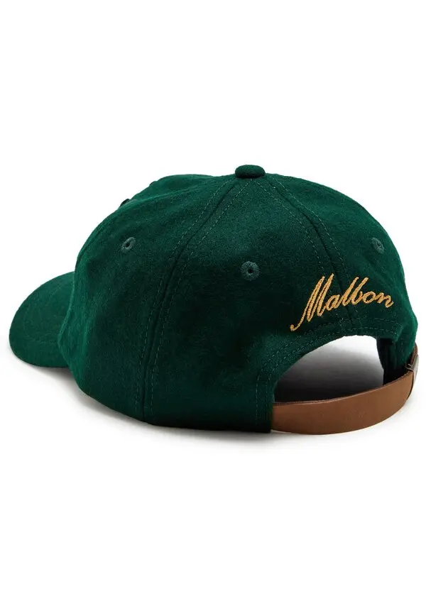 MALBON Crest Wool-blend Cap