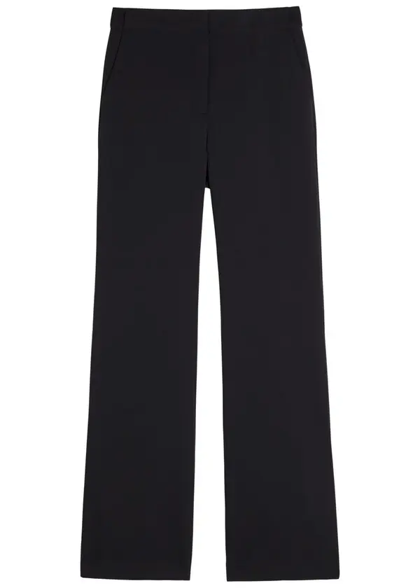 Simkhai Kenna Flared-leg Woven Trousers - Black