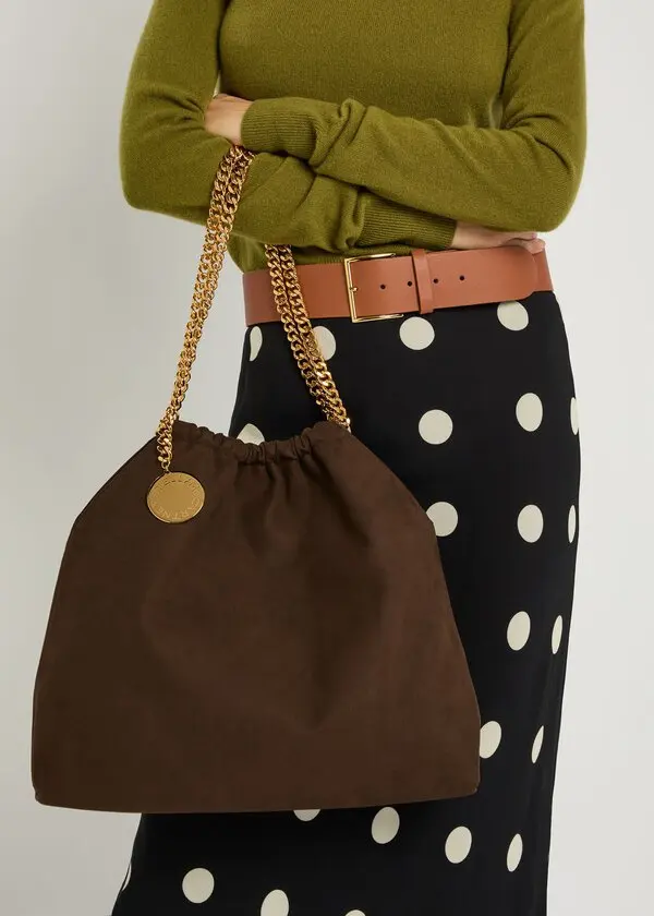 Stella McCartney Falabella Medium Drawstring Tote - Moca