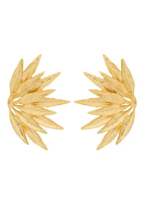 LYNYER Dahlia 24kt -plated Drop Earrings - Gold
