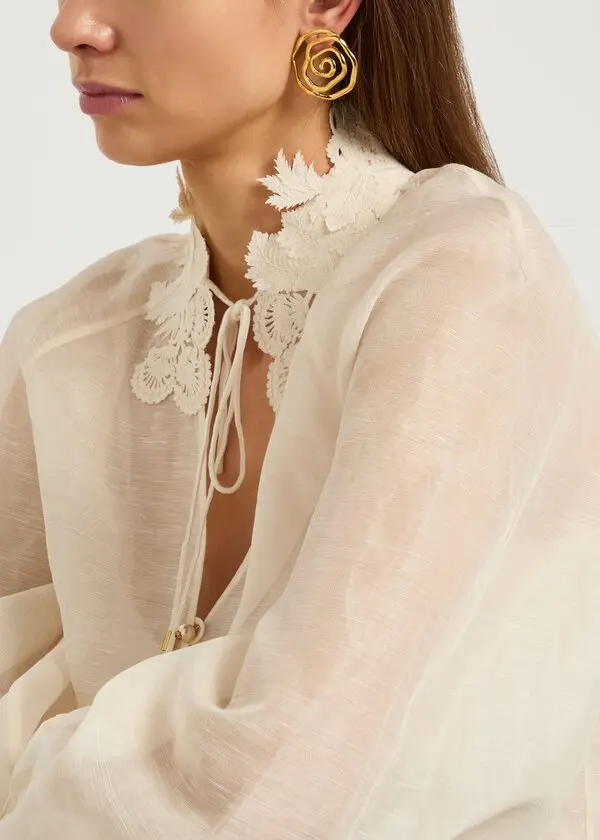LYNYER Floral Vortex Drop Earrings