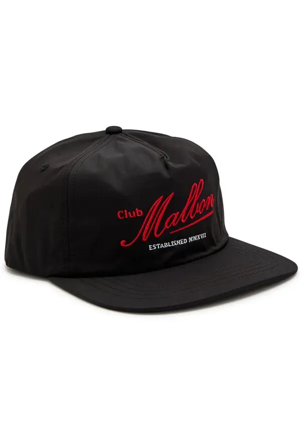 MALBON Logo-embroidered Shell Cap - Black