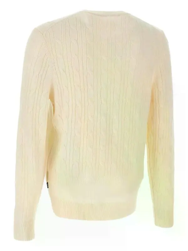 BOSS Cable-knit Crew-neck Sweater