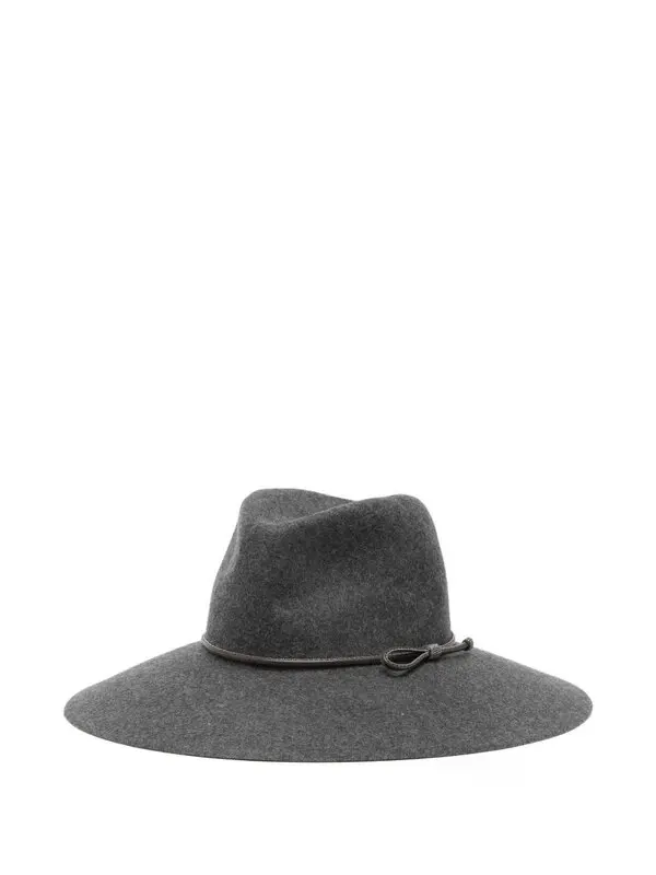 Peserico Bow Detail Hat - Grey