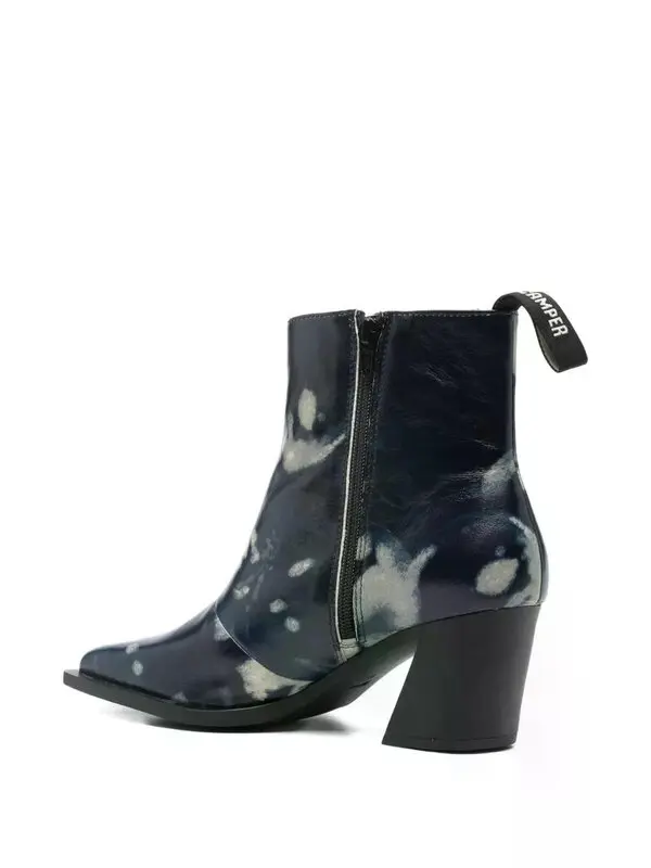 Camper Karole Square-toe Heeled Boots - Black