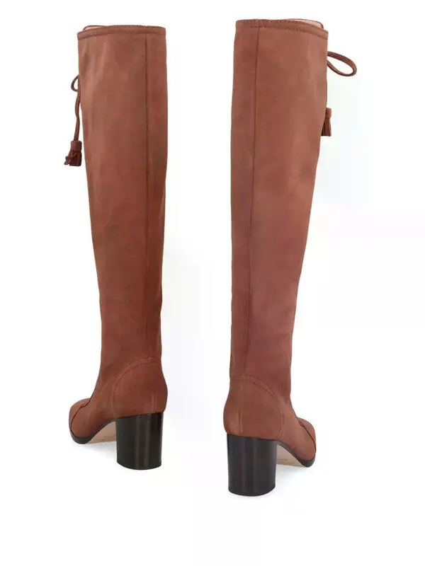 Alberta Ferretti Lace-up Knee High Boots