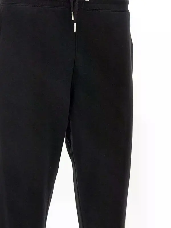 SUN 68 Basic Elasticated-waist Logo Track Pants - Black
