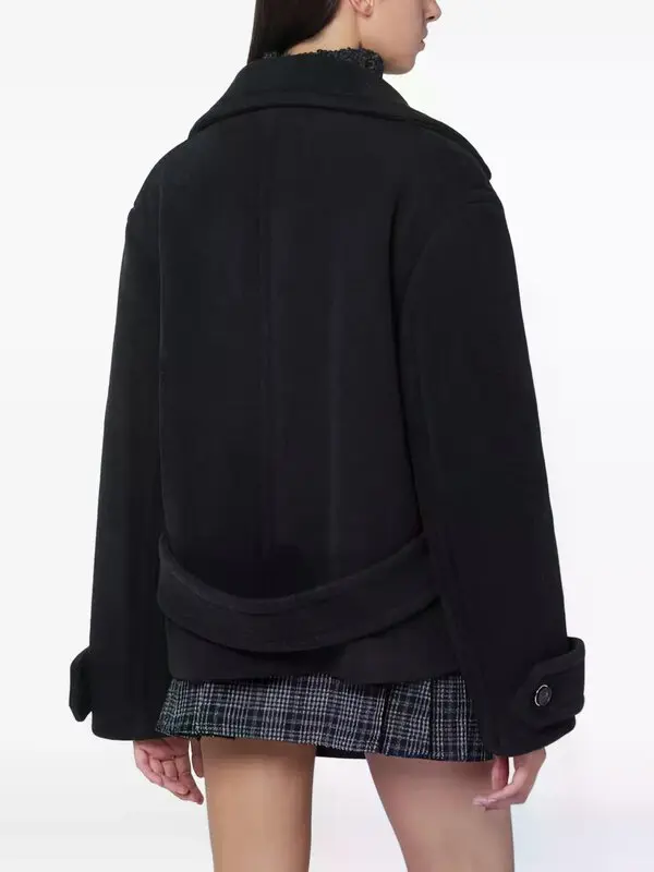 DURAZZI MILANO Melange Wool Jacket - Black