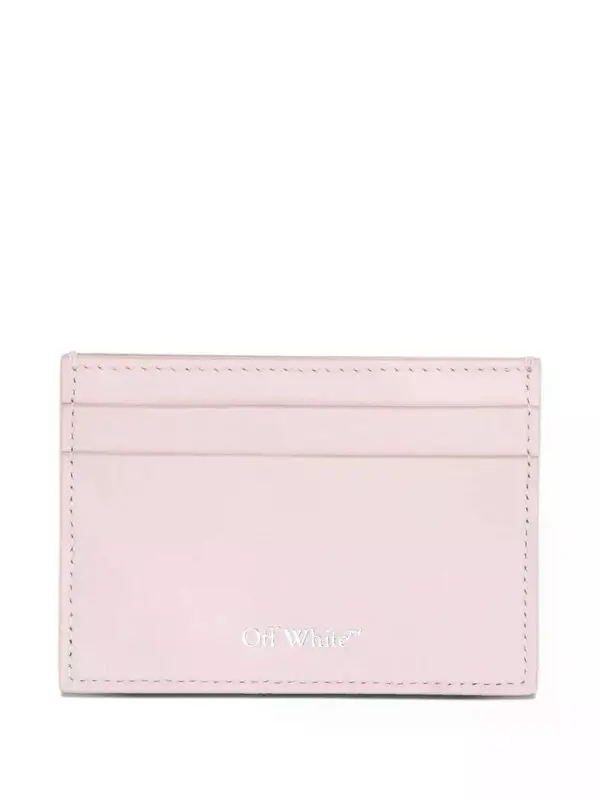Off-White Leather Stripes Cardholder